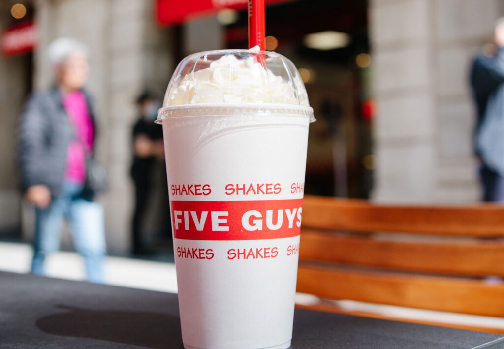 Shake Menu: Handspun Milkshakes With Toppings | Five Guys